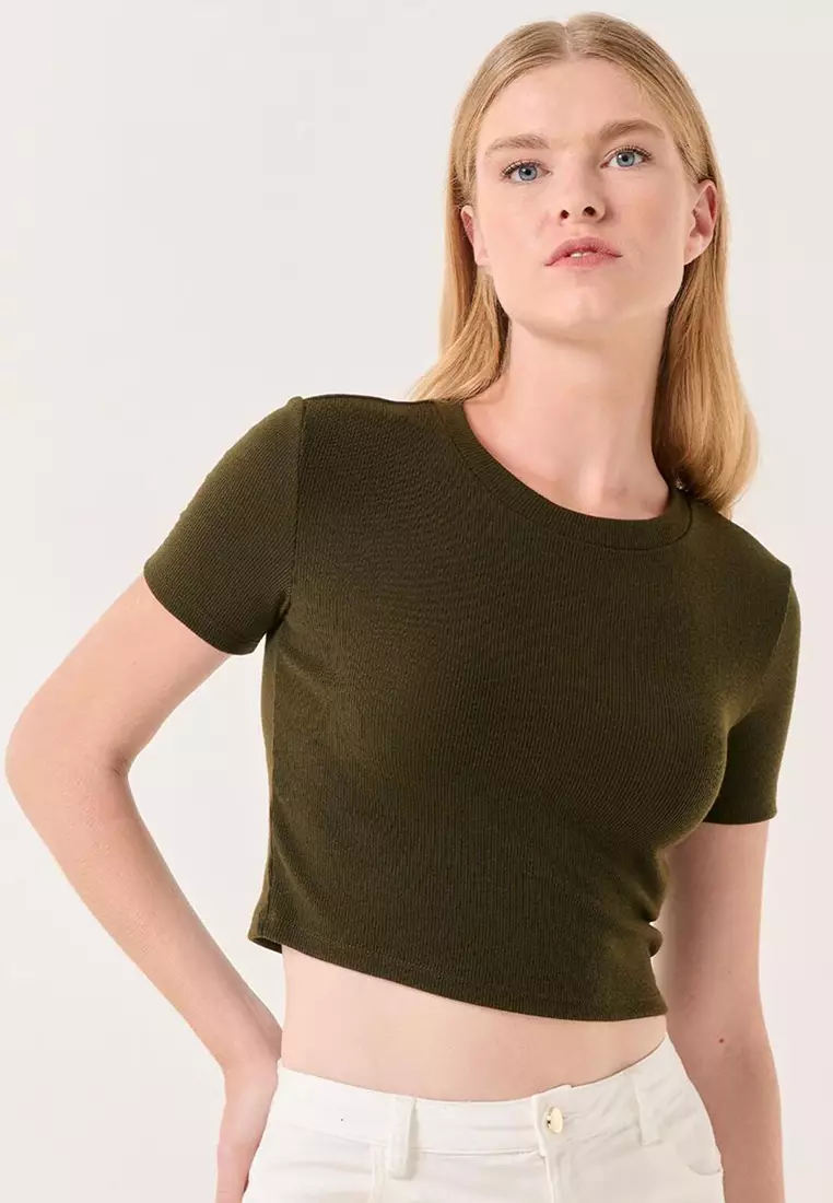 Buy Jimmy Key Basic Crop Tee 2024 Online | ZALORA Philippines