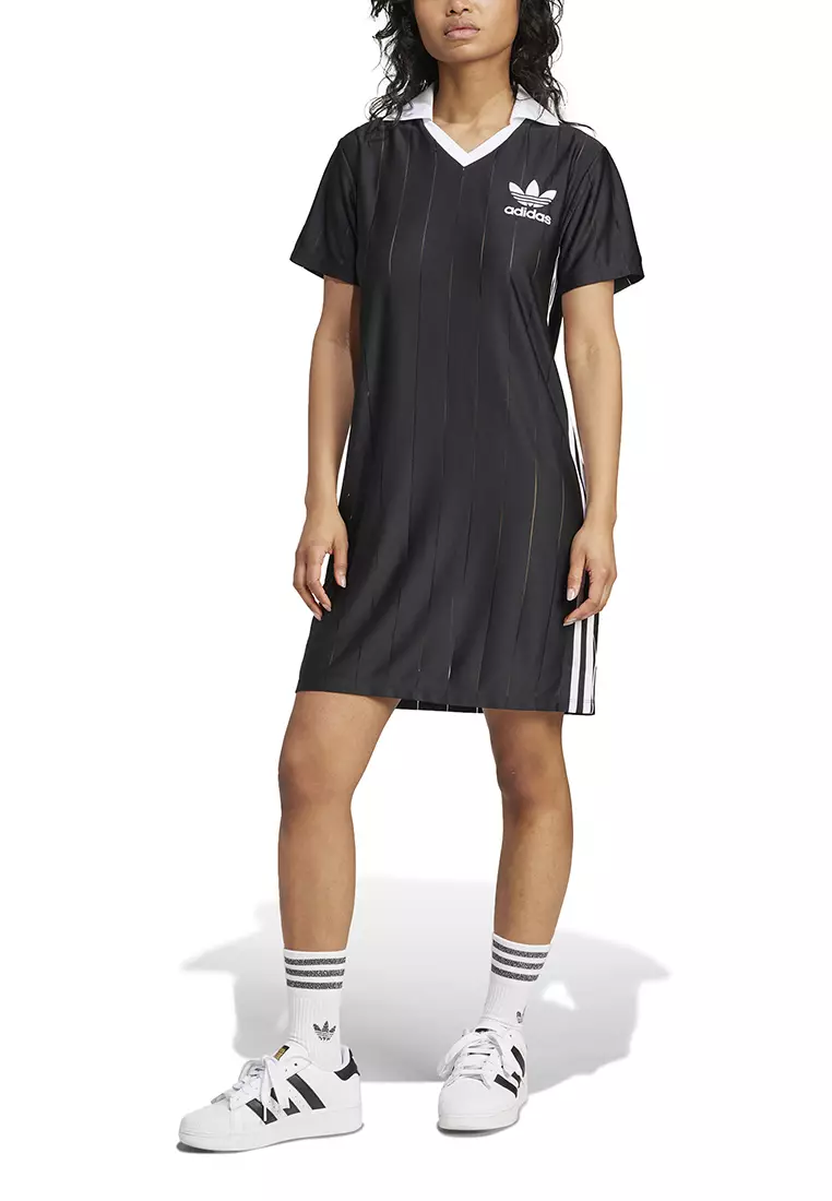 Buy ADIDAS Adicolor 3 Stripe Pinstripe Dress 2025 Online | ZALORA
