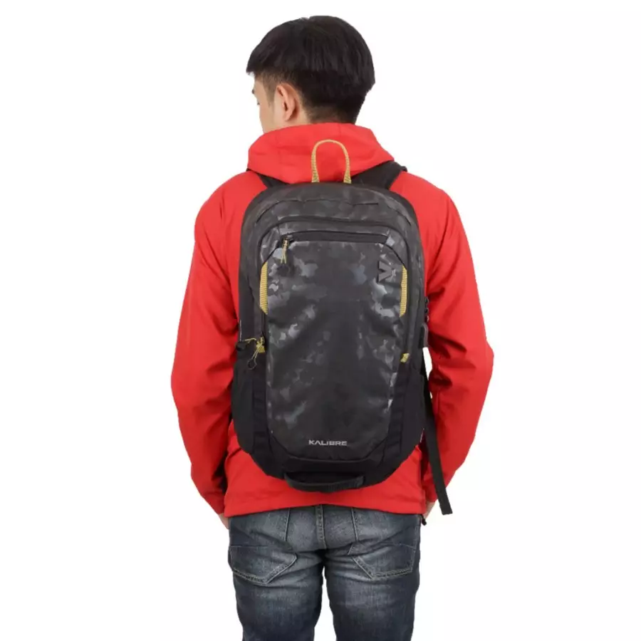 Jual Kalibre Tas Ransel Pria Kalibre Backpack Eternal Black-Grey 22L ...