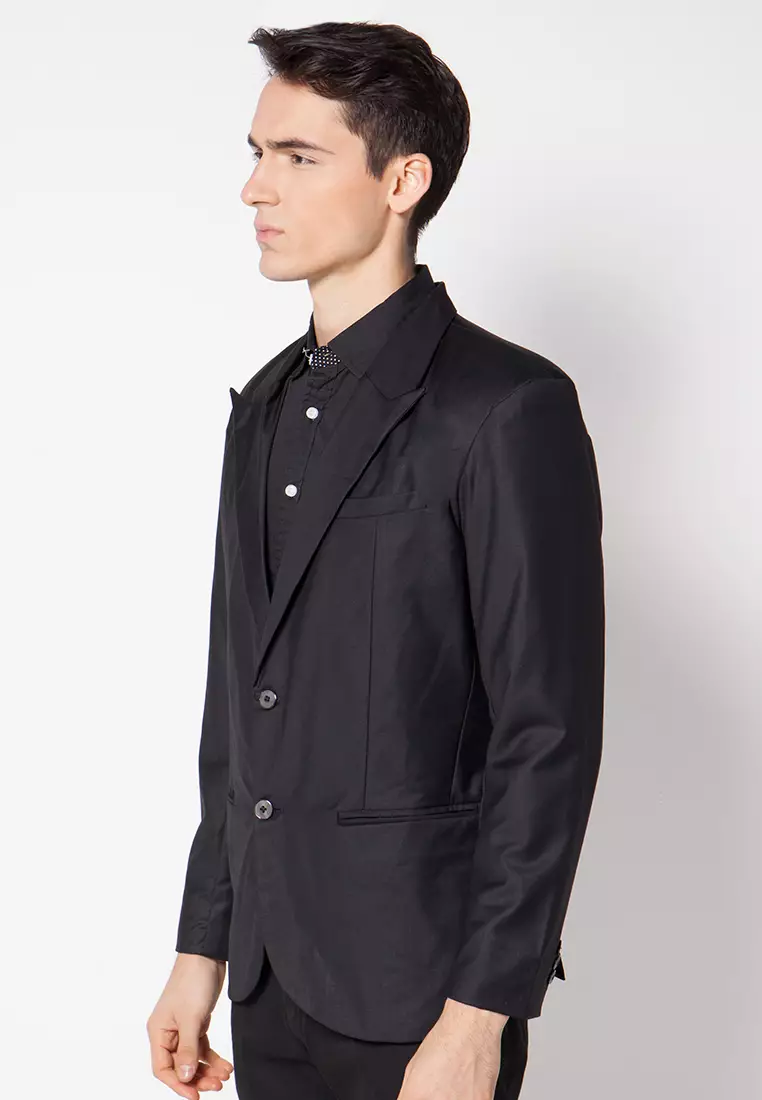 Jual Crows Denim Crows Denim - Blazer Velvet New Black Style Original ...