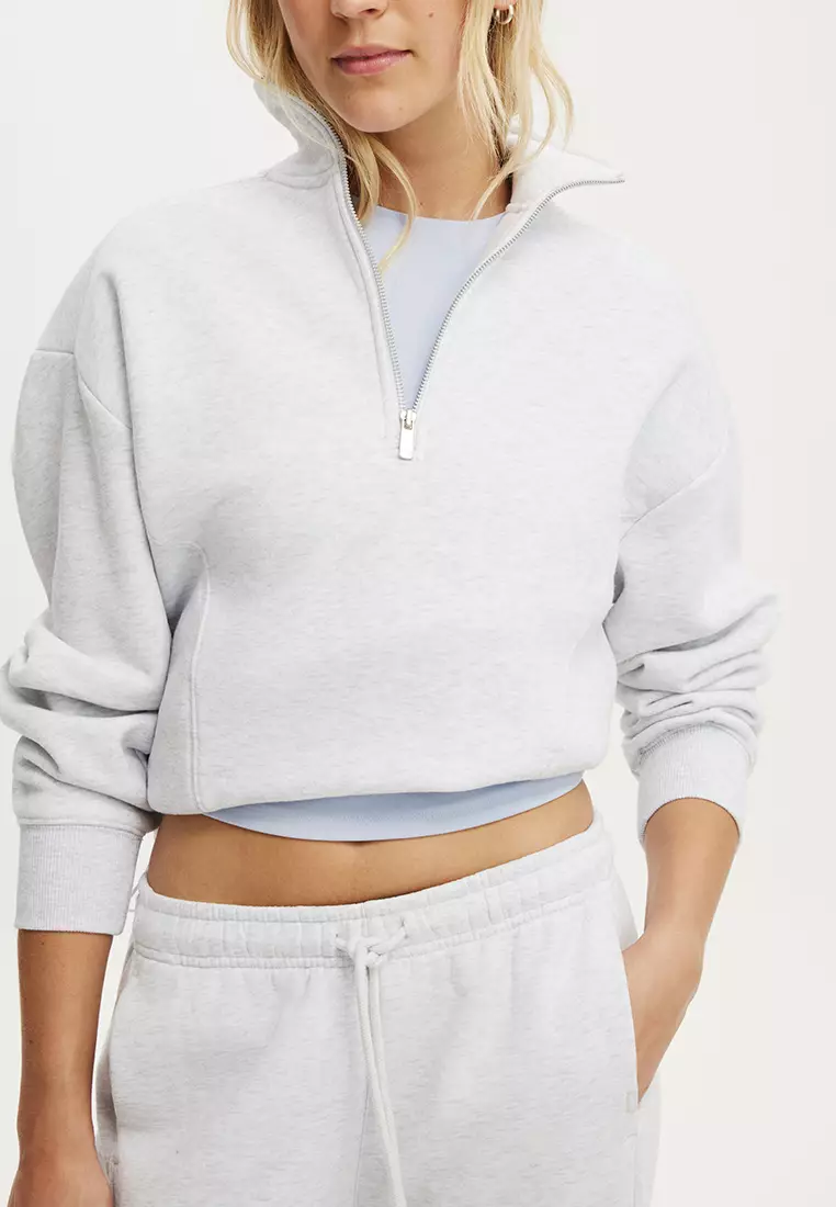 Buy Cotton On Body Plush Half Zip Sweatshirt 2026 Online | ZALORA