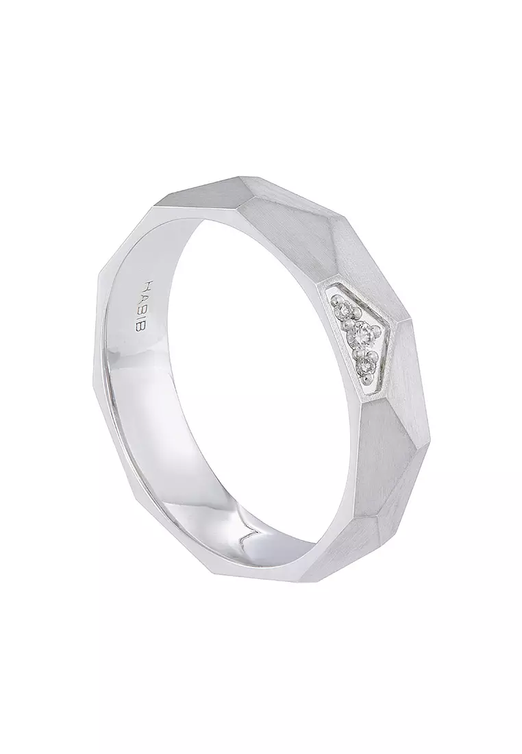 Buy HABIB HABIB Diamond Men's Ring in 925 Silver Palladium 119821025 ...