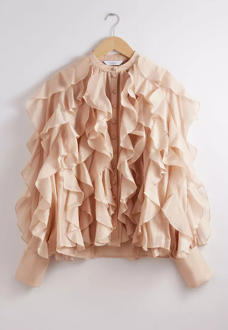 Buy & Other Stories Cascading-Ruffle Blouse 2025 Online | ZALORA ...
