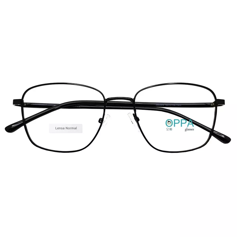 Jual Oppaglasses Frame Kacamata Korea Pria Wanita OPPA OP48 FBL Hitam ...
