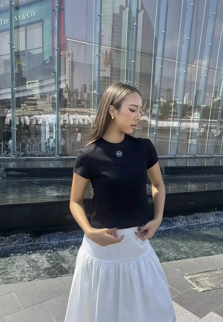 Pomelo Logo Baby Tee - Black 2025 | Buy Pomelo Online | ZALORA Hong Kong