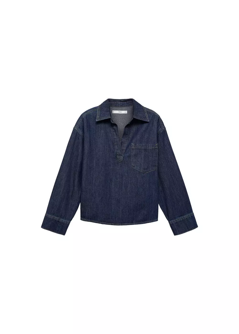 Jual Mango Kemeja katun denim Original 2025 | ZALORA Indonesia