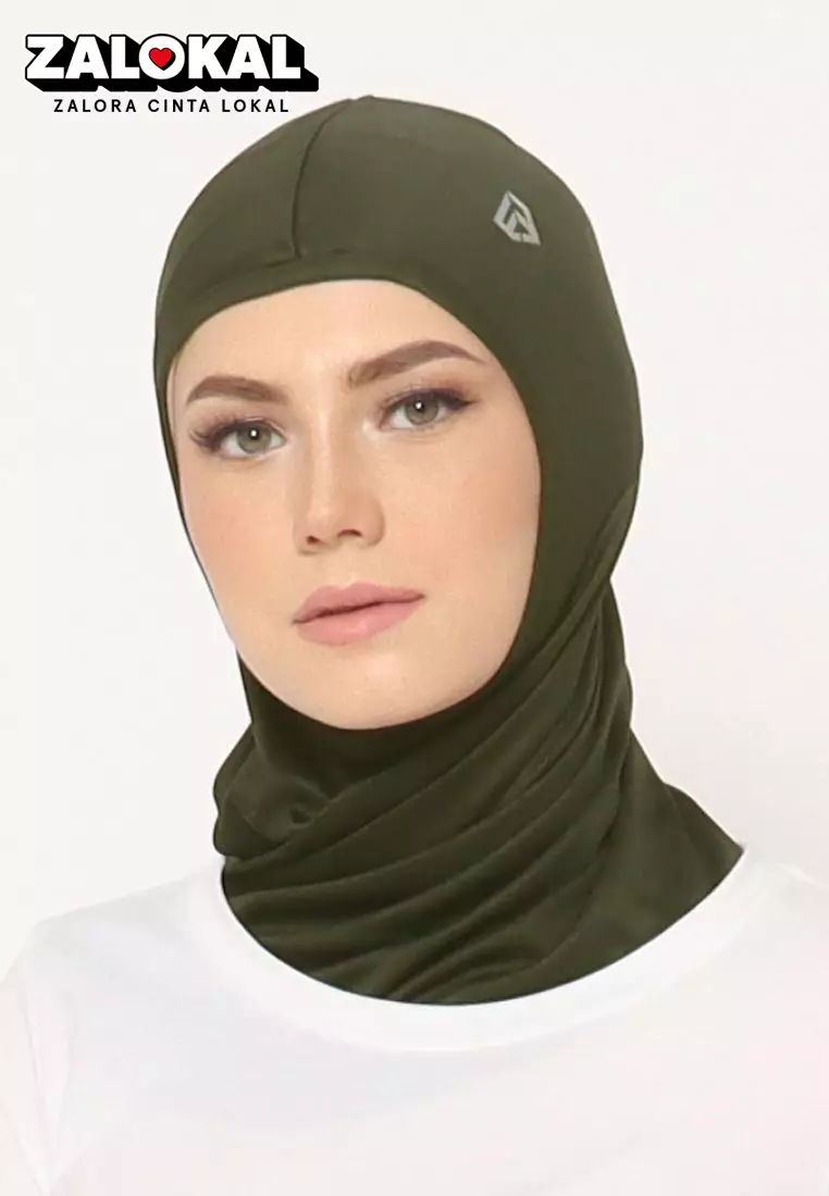 Jual FITWEAR FITWEAR - Kerudung / Hijab / Jilbab Olahraga HAIZA - ARMY ...