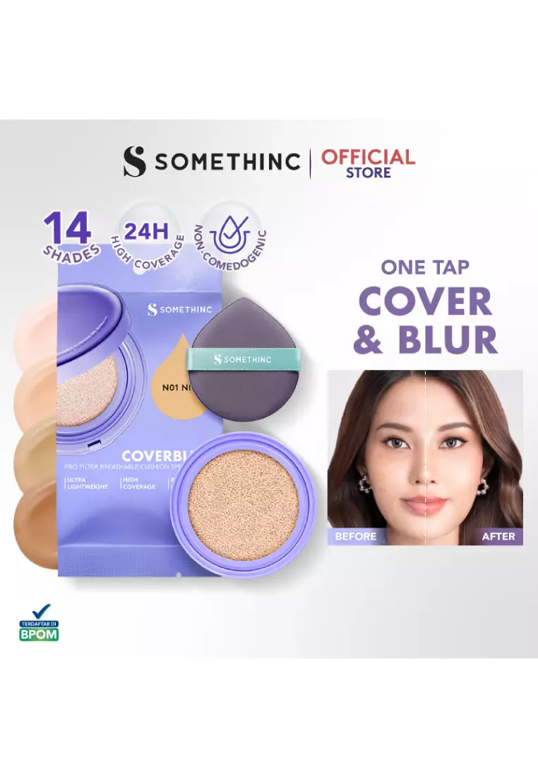 Buy Somethinc Coverblur Pro Filter Breathable Cushion SPF 40 PA++++ - W02 Coco (REFILL) Online ...