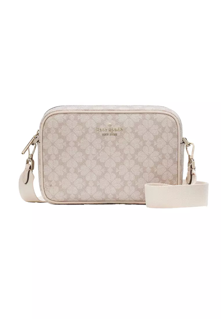 Buy Kate Spade Signature Spade Flower Mini Camera Bag Dark Beige Multi ...