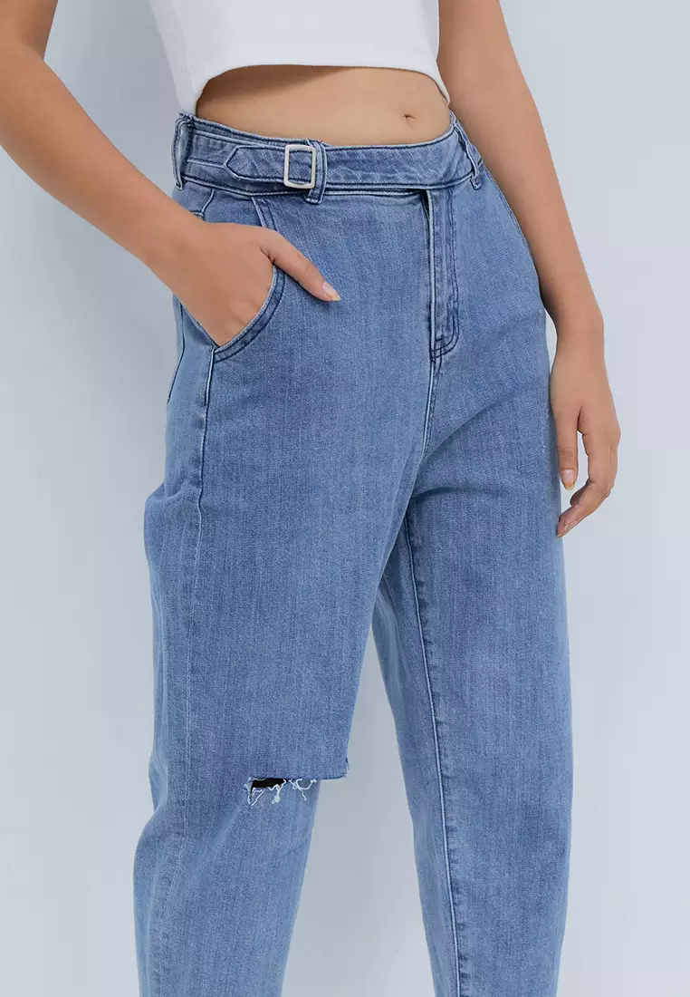 Jual Odiva Woman EGIE BAGGY JEANS BLUE Original 2024 | ZALORA Indonesia