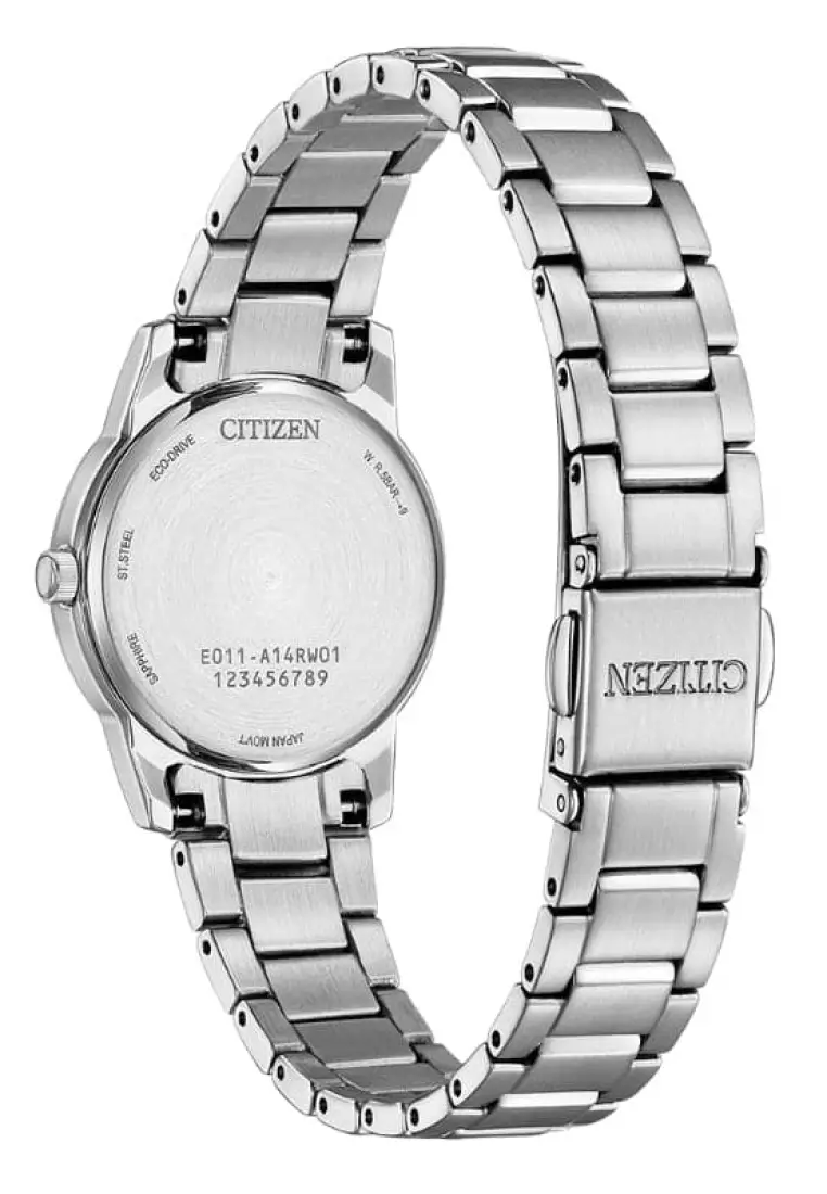 Buy Citizen Citizen Eco-Drive Blue Dial Silver Stainless Steel Strap Women Watch EW2318-73L 2024 ...