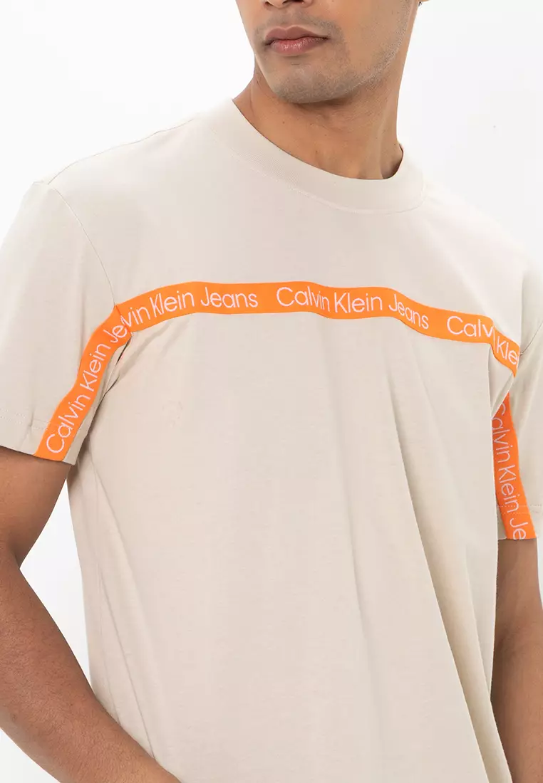 Buy Calvin Klein Logo Tape Tee - Calvin Klein Jeans Online | ZALORA ...