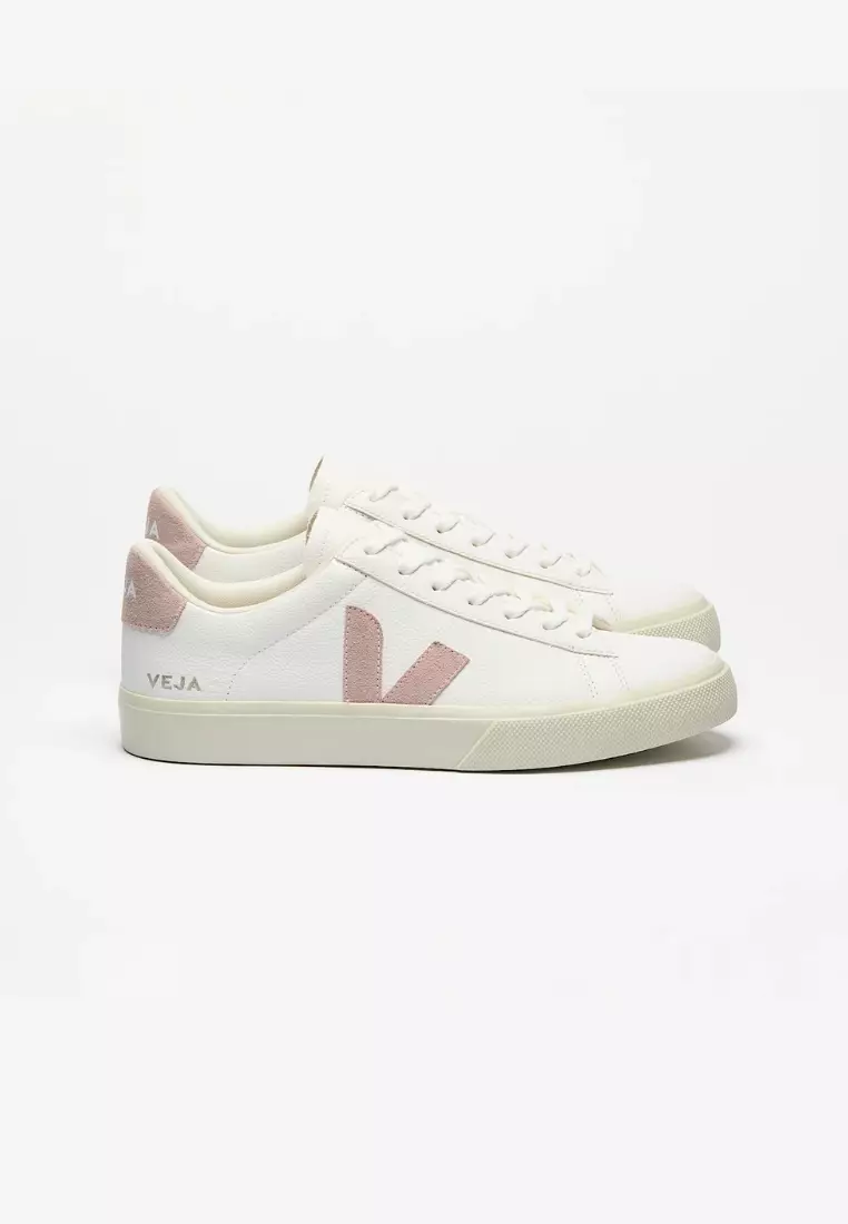 Buy Veja Campo Leather White Babe Sneakers 2025 Online | ZALORA Philippines