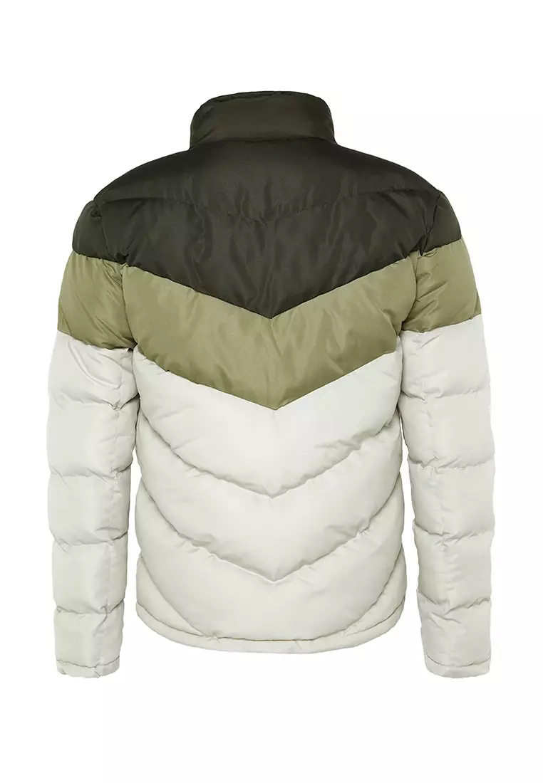Buy Trendyol Chevron Puffer Jacket Online | ZALORA Malaysia