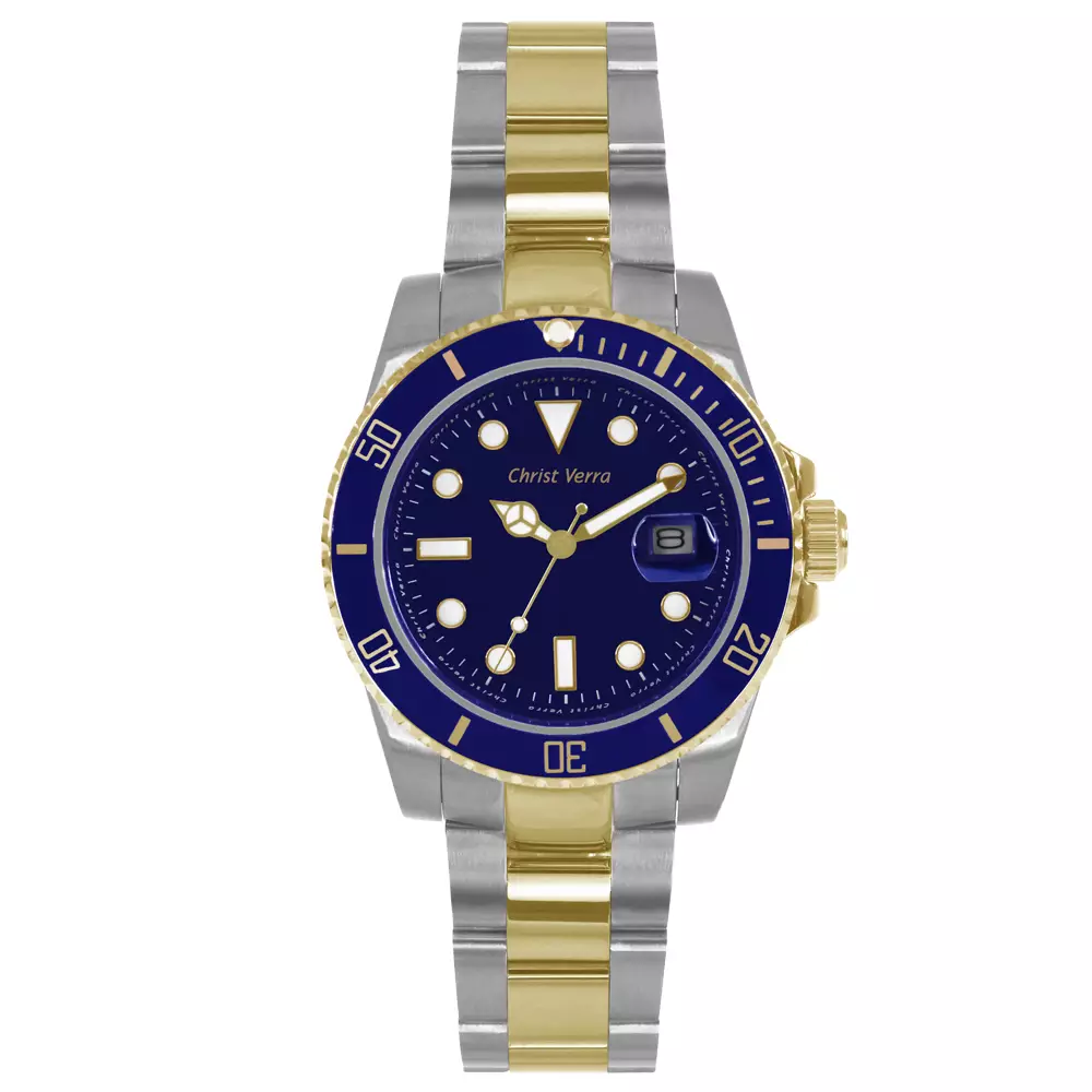 Jual Christ Verra Christ Verra Casual Men's Watches CV 75012G-13 BLU ...