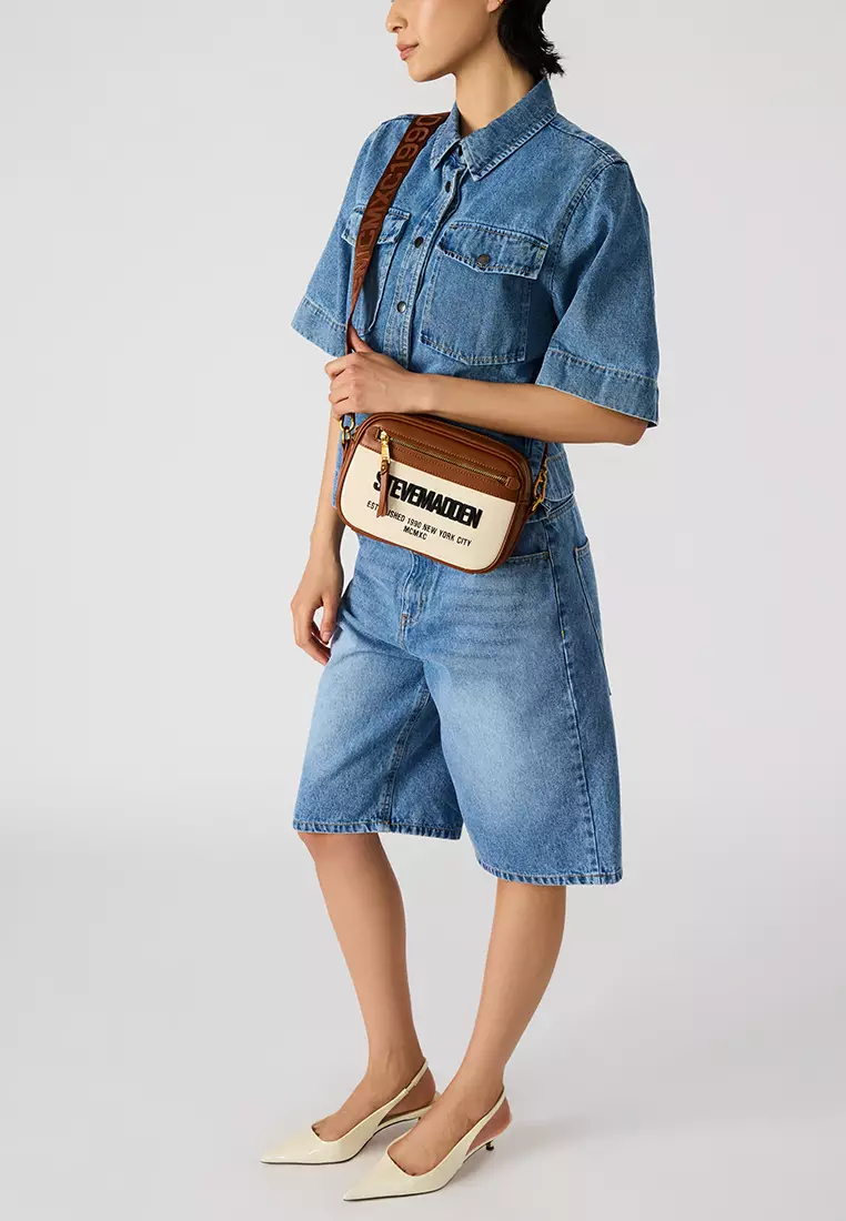Buy Steve Madden BAIZE COGNAC/BONE CAMERA BAG Online | ZALORA Malaysia