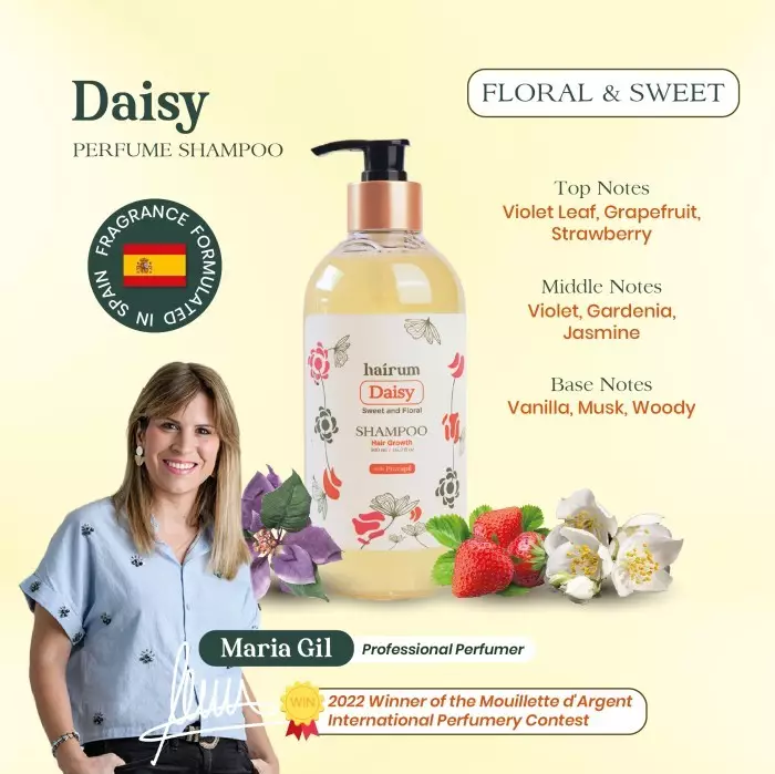 Jual Hairum HAIRUM Daisy 500ML Shampoo Perfume Ekstrak Procapil ...