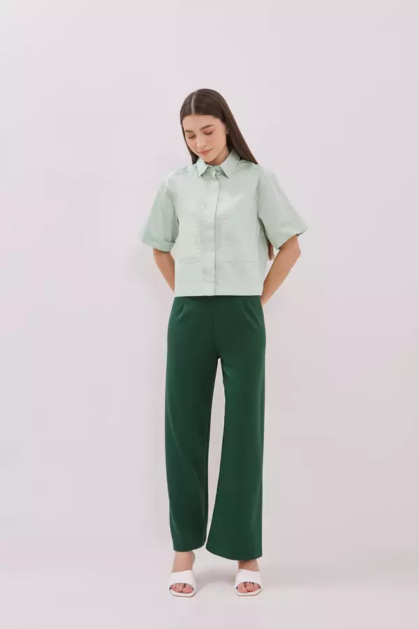 Jual Minimal MINIMAL - Dwei - Kemeja Oversize Pocket - Green Colour ...