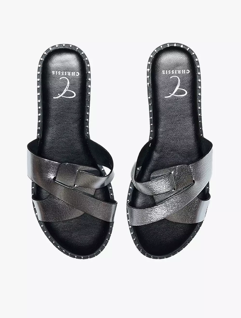 Jual PAYLESS Payless Chrissie Womens Pandora Comfort Sandals - Silver ...