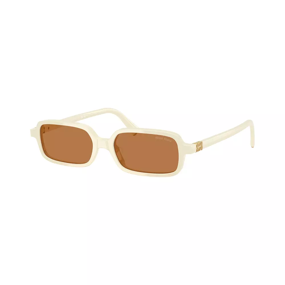 Jual Miu Miu Milk Rectangle Frame Sunglasses with Brown Lens Original ...