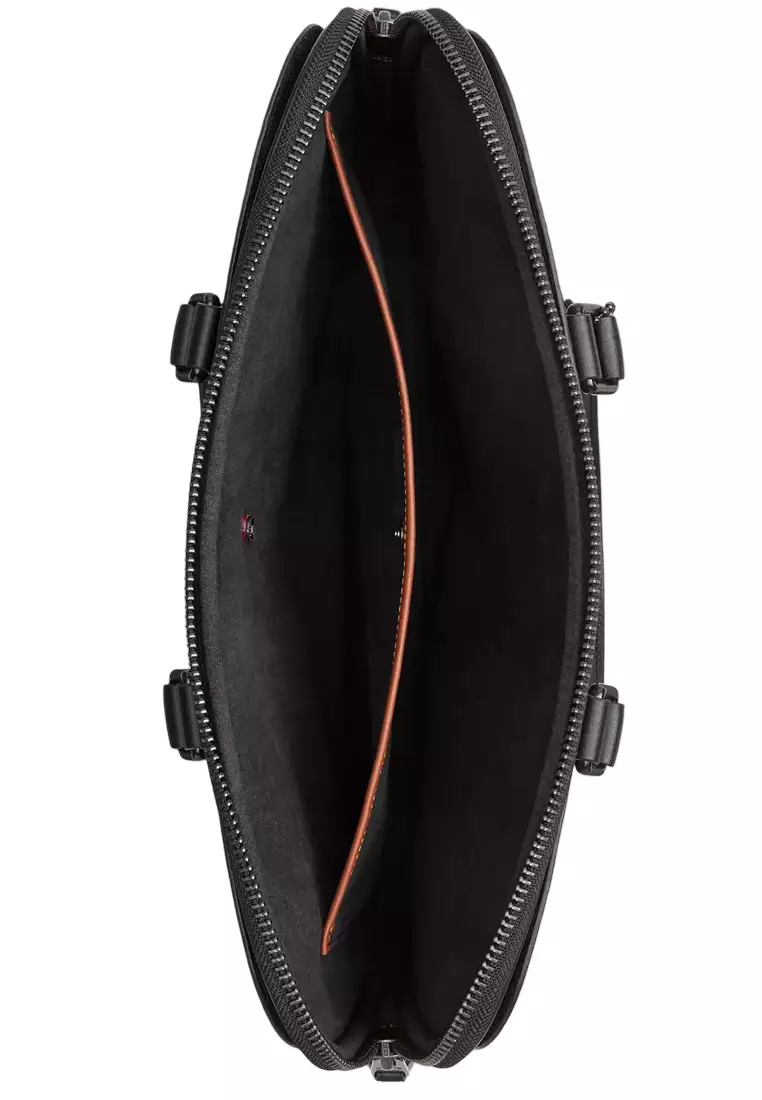 Buy Coach Gotham Slim Briefcase Bag In Signature Canvas - Charcoal ...