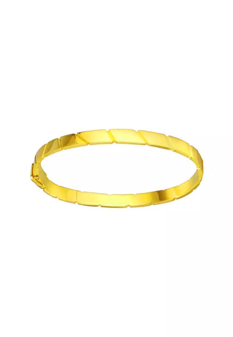 Buy TOMEI TOMEI Glowing Bangle, Yellow Gold 916 Online | ZALORA Malaysia