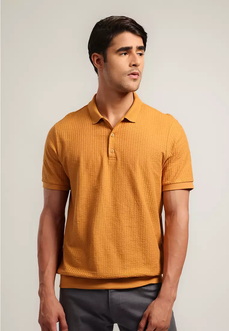 Jual MOC MOC - Kaos Polo Polos Pria Lengan Pendek Andres - Mustard ...