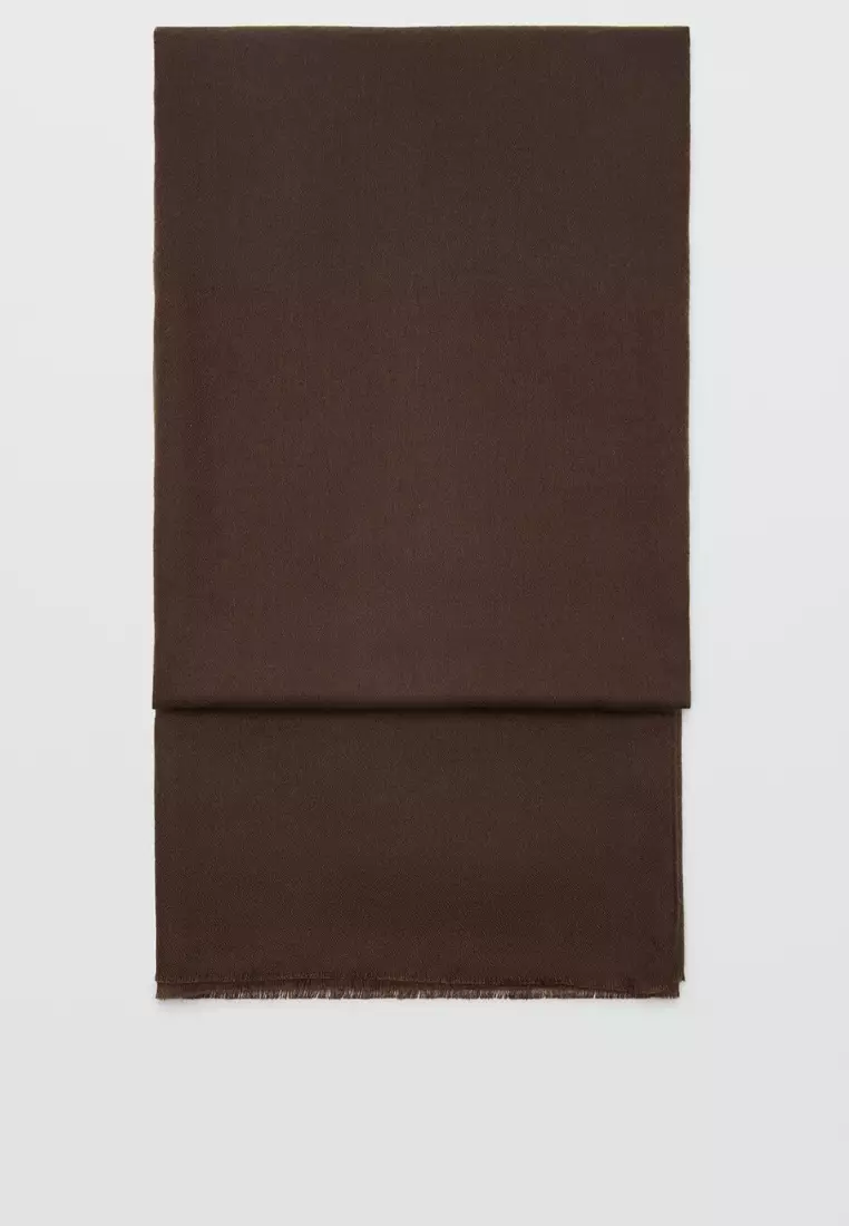 Buy Mango Frayed Edge Scarf 2026 Online | ZALORA