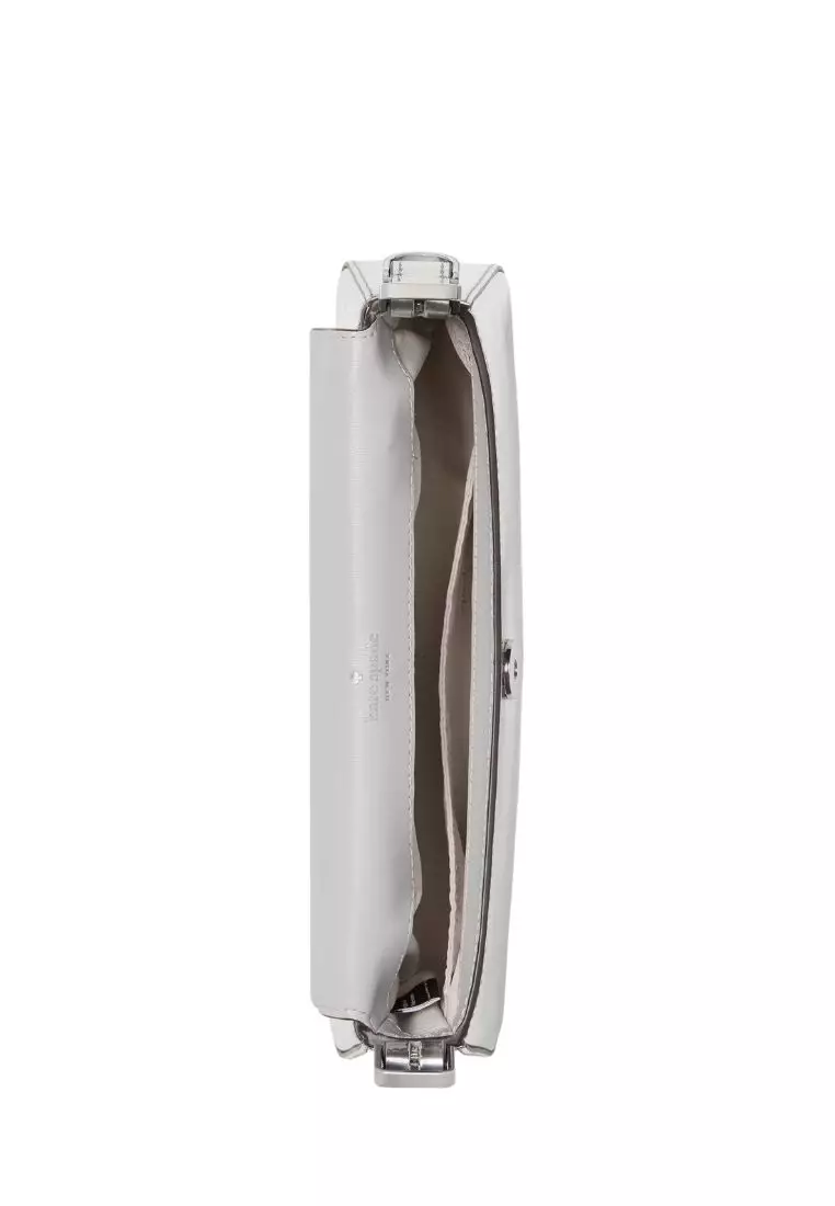 Jual Kate Spade Bridget Mirror Metallic Small Flap Shoulder Silver ...