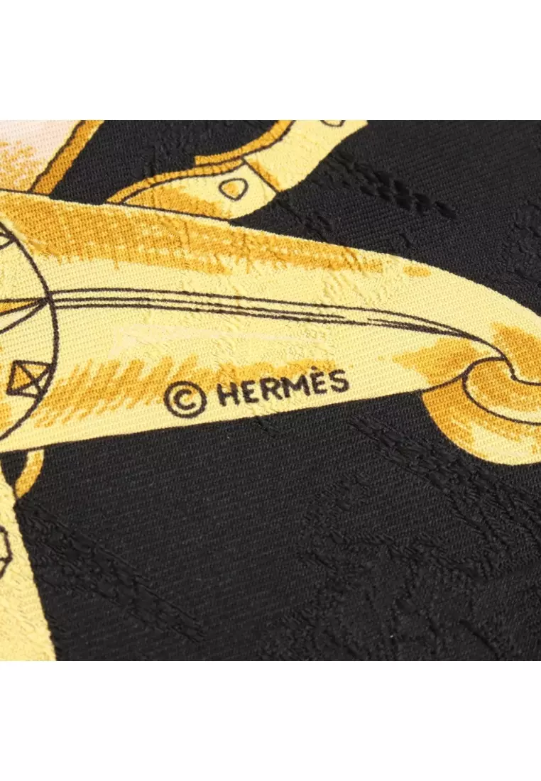 Hermès Pre-Loved Hermès carres 90 L'INSTRVCTION DV ROY scarf silk black ...