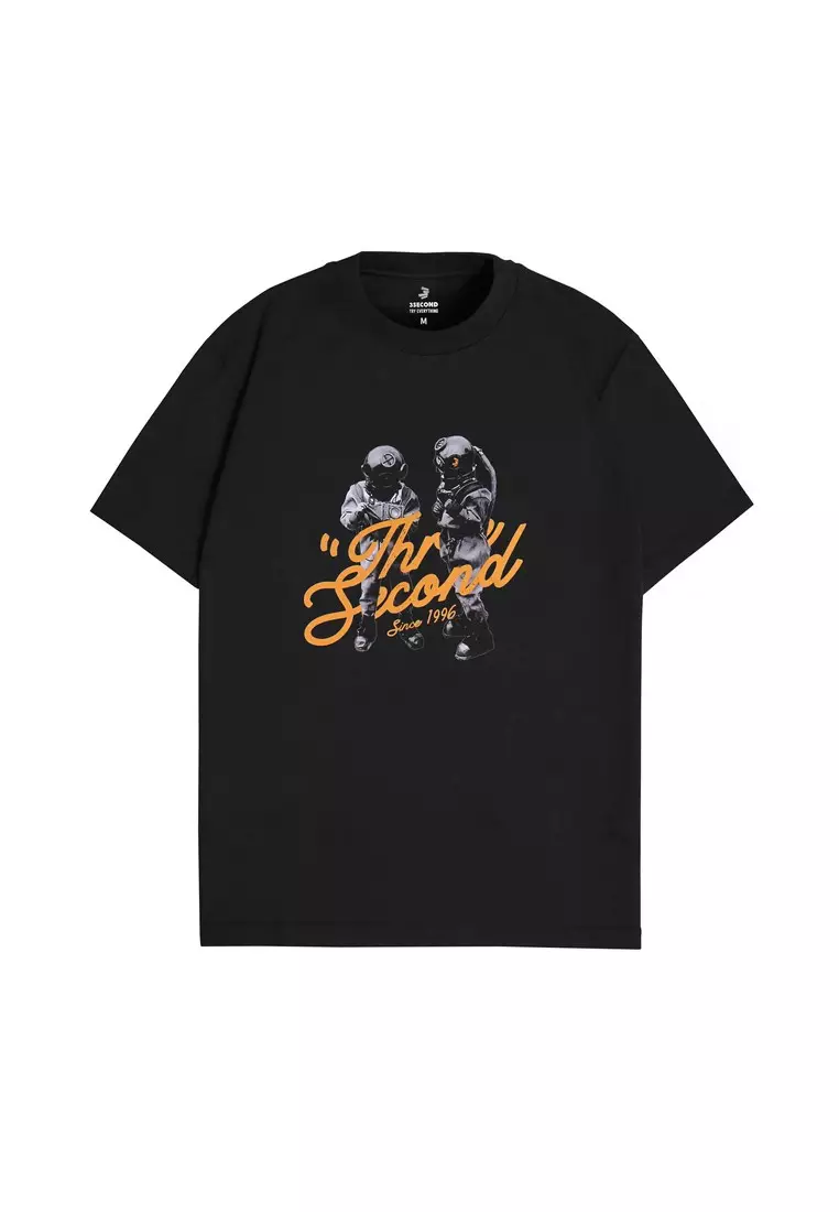 Jual 3SECOND 3Second Men's T-Shirt Short Sleeve Regular Fit Cotton ...