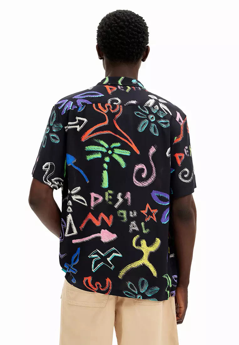 Buy Desigual Desigual Man Shirt with artistic motifs. 2025 Online ...