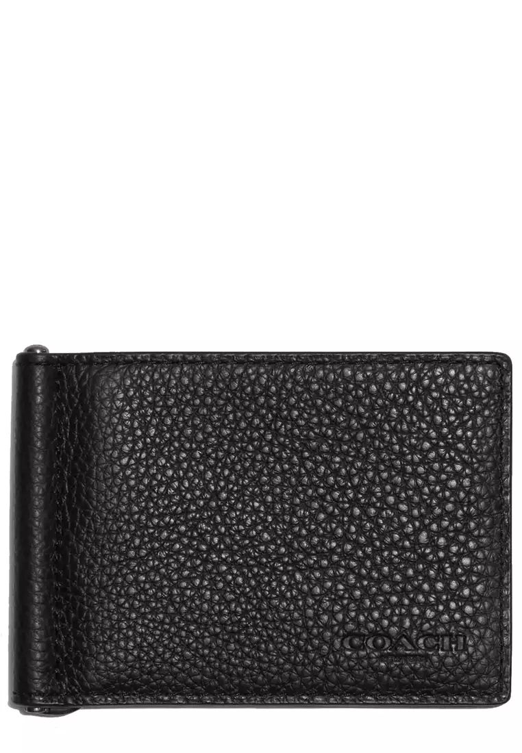 Buy Coach Slim Money Clip Billfold Wallet In Black CH090 2026 Online ...