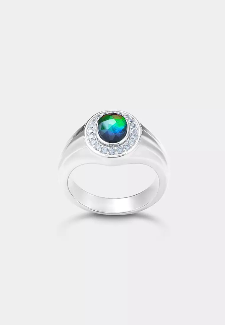 Kaimirra Diem Classic Ammolite Signet Ring 2025 | Buy Kaimirra Online ...
