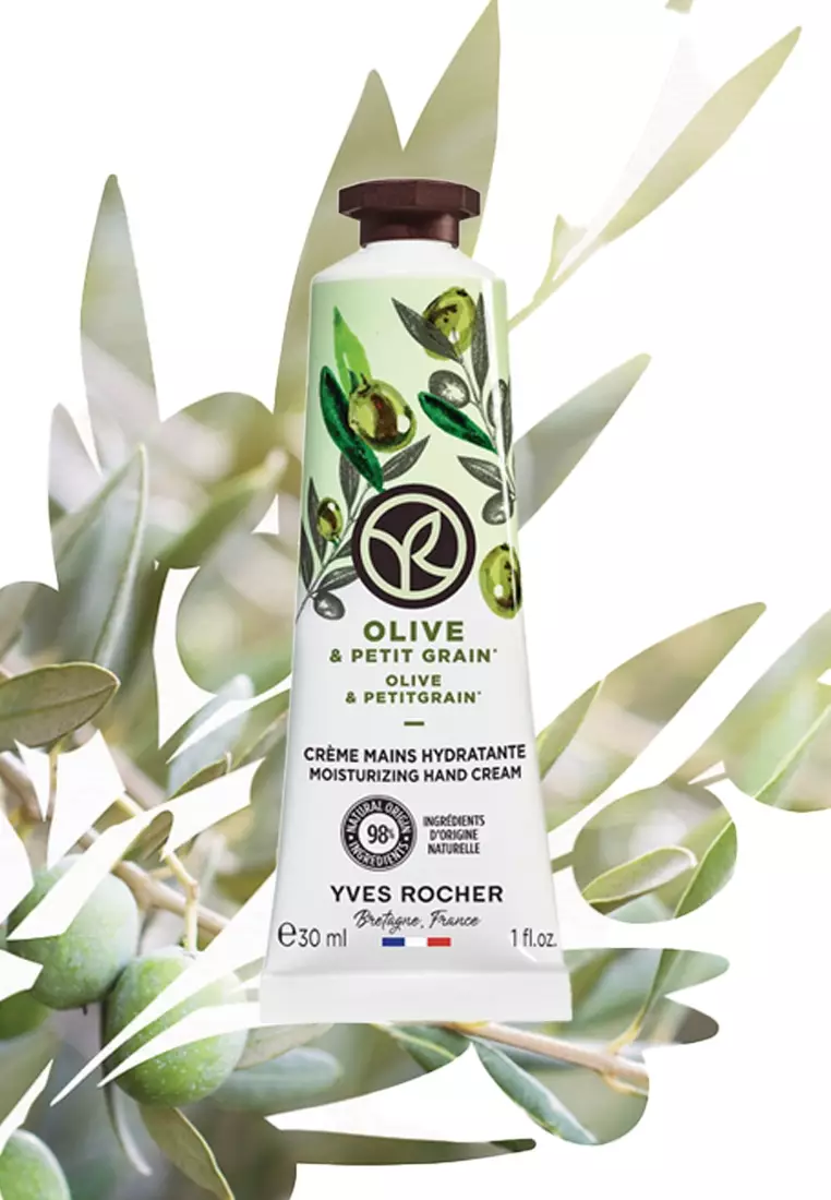 Buy Yves Rocher Olive Petitgrain Moisturizing Hand Cream - 30ml Natural ...