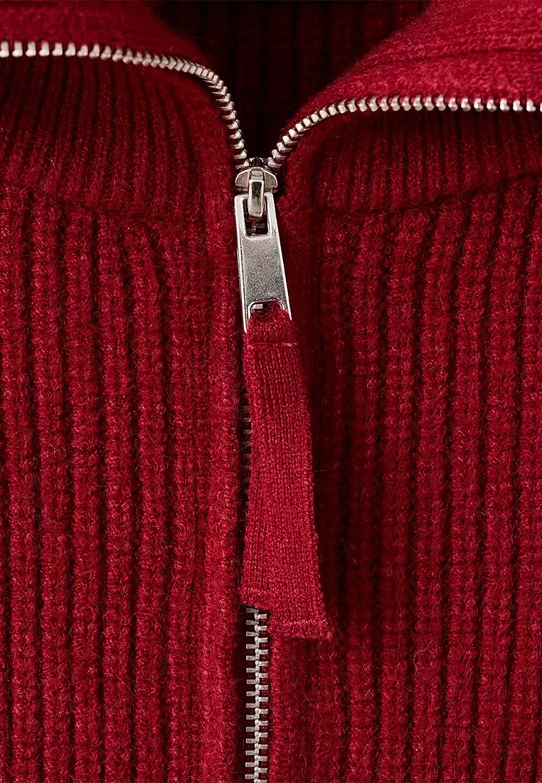 Buy Mango Sweater With Funnel Neck & Zip 2026 Online | ZALORA