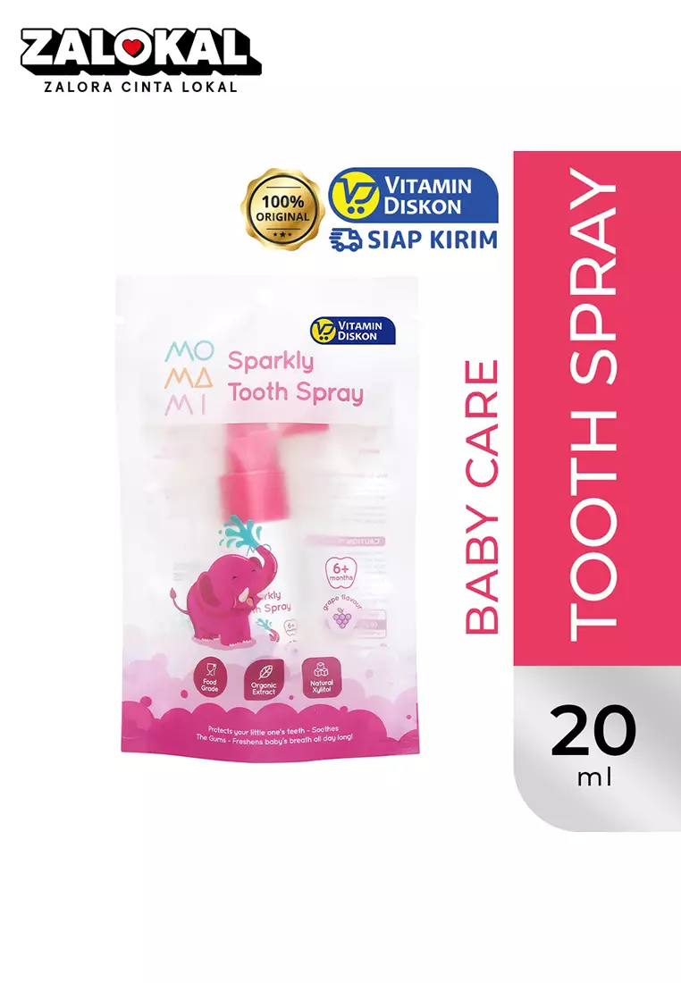 Jual Momami MOMAMI SPARKLY TOOTH SPRAY 20ML Original 2023 | ZALORA ...