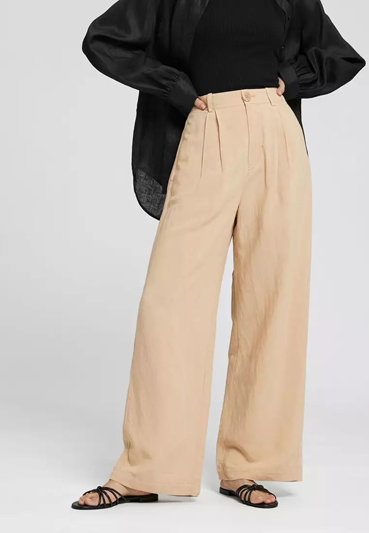 Buy And Other Stories High Waist Linen Trousers Online Zalora Malaysia