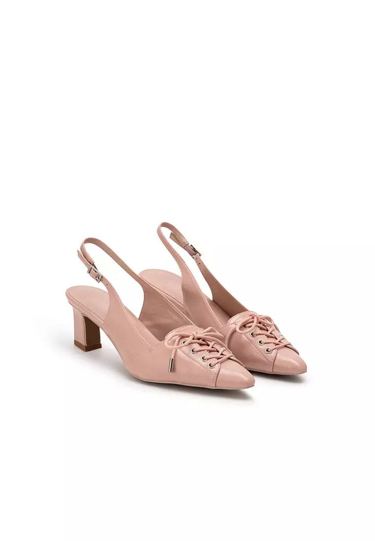 Buy nose SLINGBACK HEEL PUMP WITH SHOE LACE 2026 Online | ZALORA