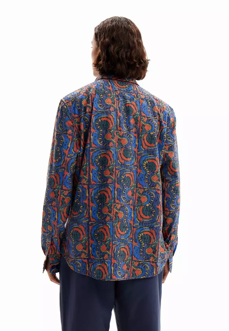 Buy Desigual Desigual Man Arty embroidered shirt. 2026 Online | ZALORA