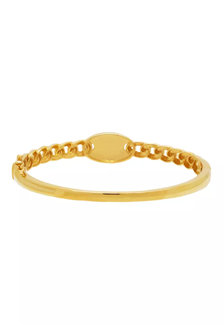 Buy TOMEI TOMEI Linked at the Center Bangle, Yellow Gold 916 2024 ...