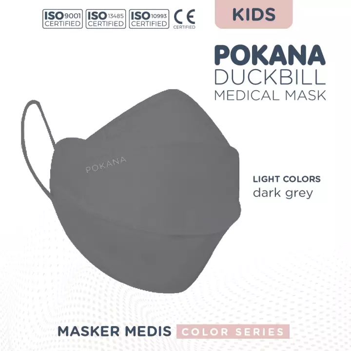 Jual Pokana POKANA Duckbill Kids - 4 ply Earloop Medical Face Mask ...
