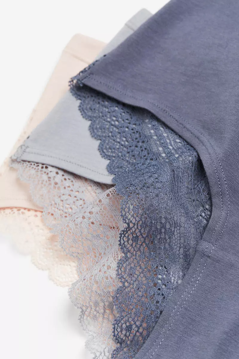 Buy Handm Mama 5 Pack Lace Trimmed Cotton Hipster Briefs Online Zalora