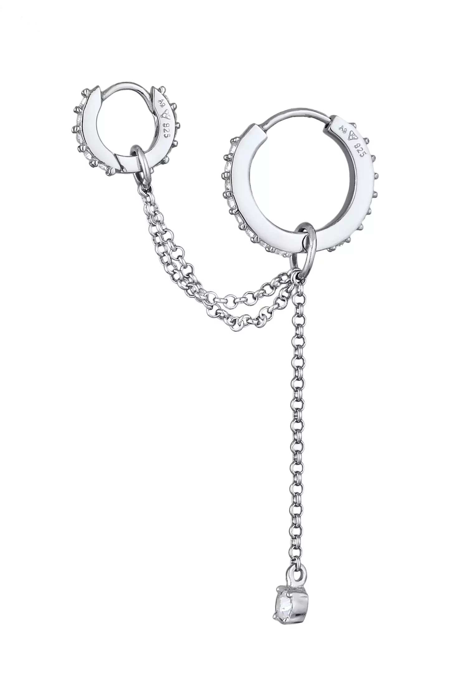 Buy ELLI GERMANY Swarovski® Crystal Draped Hoops – 925 Silver 2026 ...