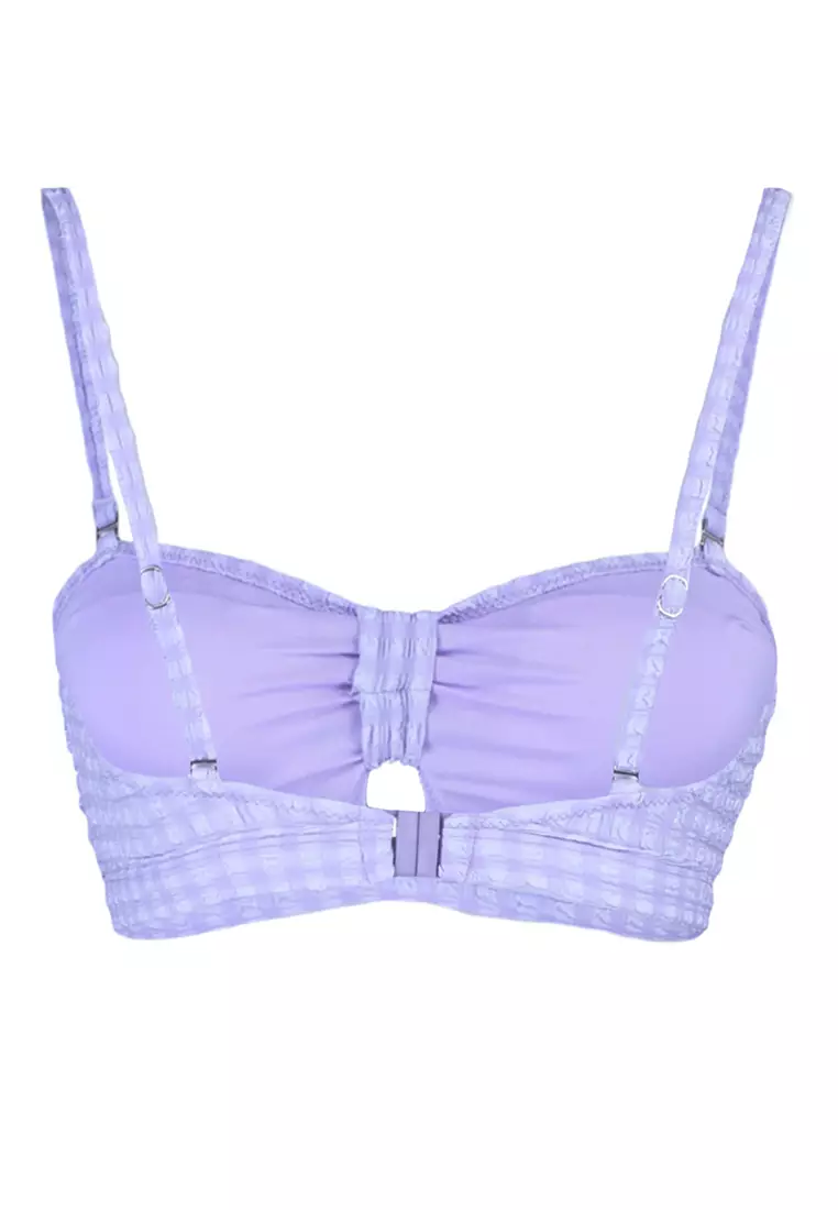 Jual Trendyol Check Strapless Cut-Out Bikini Top Original 2025 | ZALORA ...