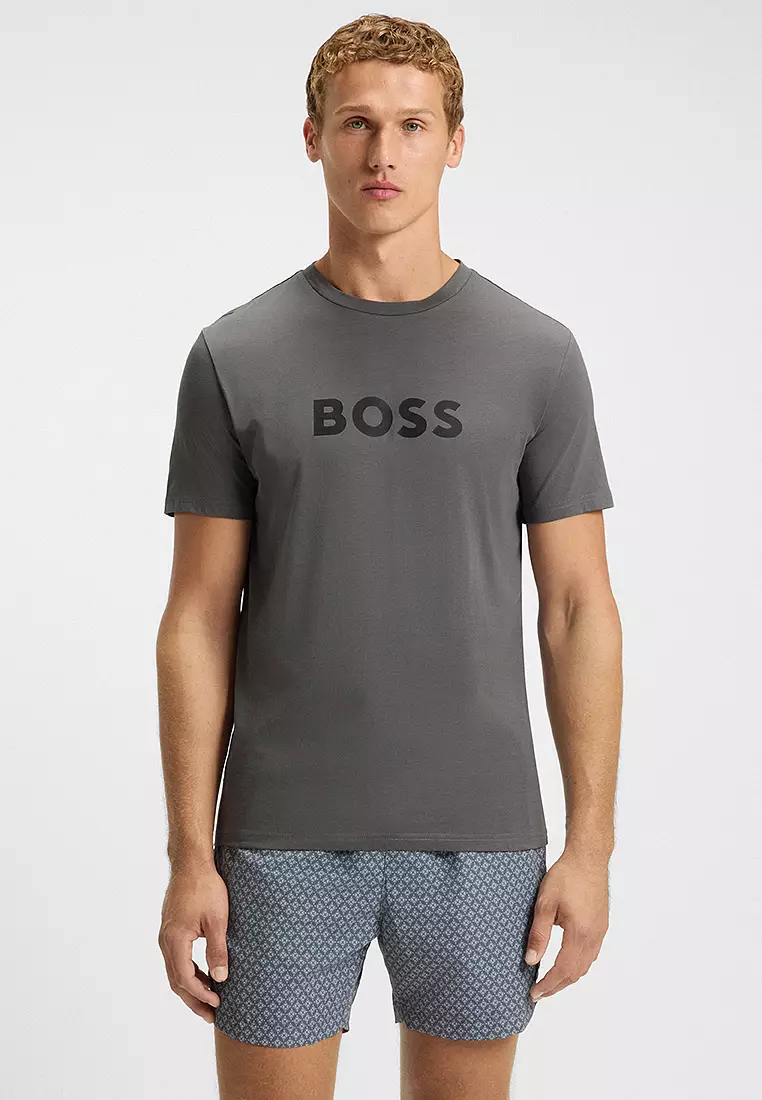 Buy BOSS Logo Print Cotton Jersey T-Shirt - BOSS Mainline 2026 Online ...