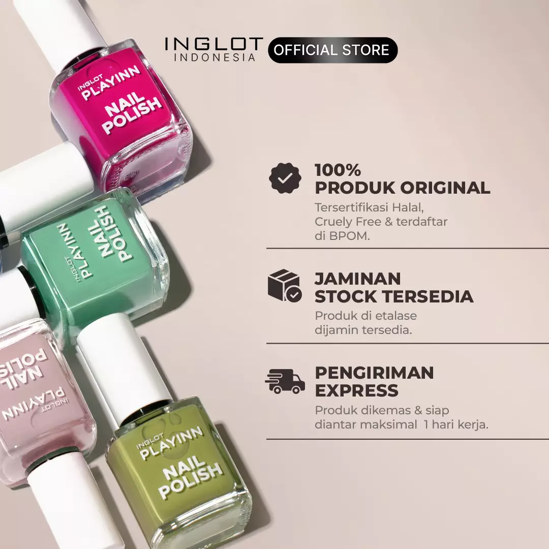 Jual INGLOT INGLOT Playinn Shimmer Nail Polish - 121 Moonlit Pearl ...
