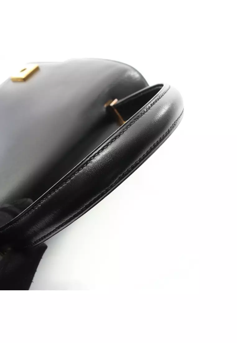Buy Hermès Pre-Loved Hermès piano Handbag box calf black gold hardware ...