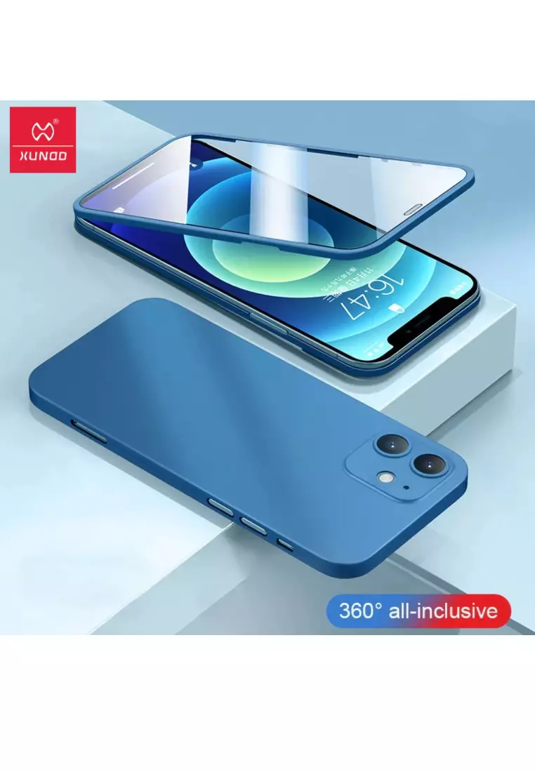 Buy MobileHub iPhone 12 Pro (6.1) XUNDD 360 Ultra Thin Case (Black ...