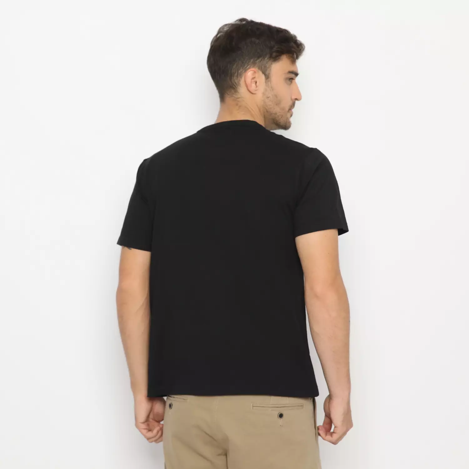 Jual Ricardo RICARDO Kaos Lengan Pendek Katun Polos Warna Hitam 32202H ...